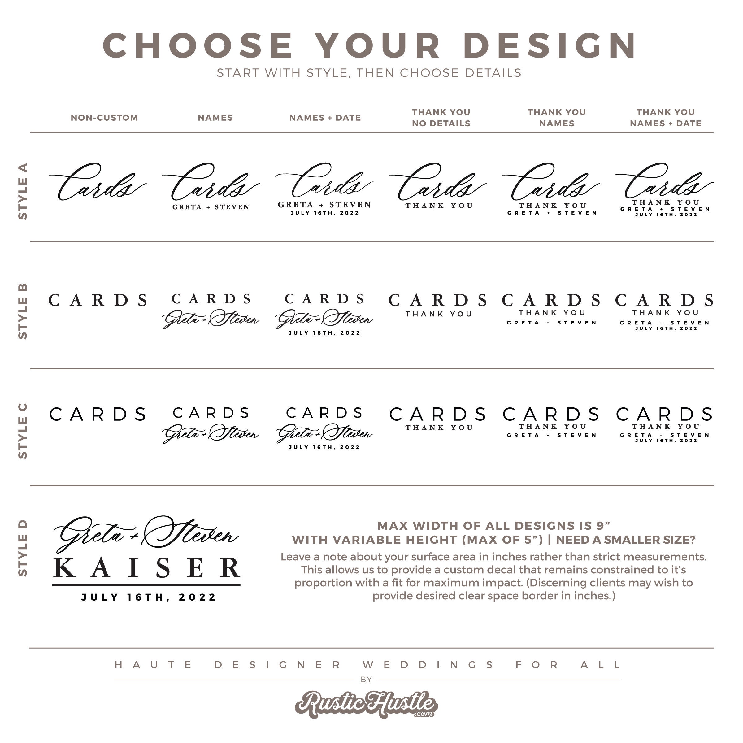 Custom Card Box Vinyl Decal Sticker for Wedding Cards and - Etsy Canada