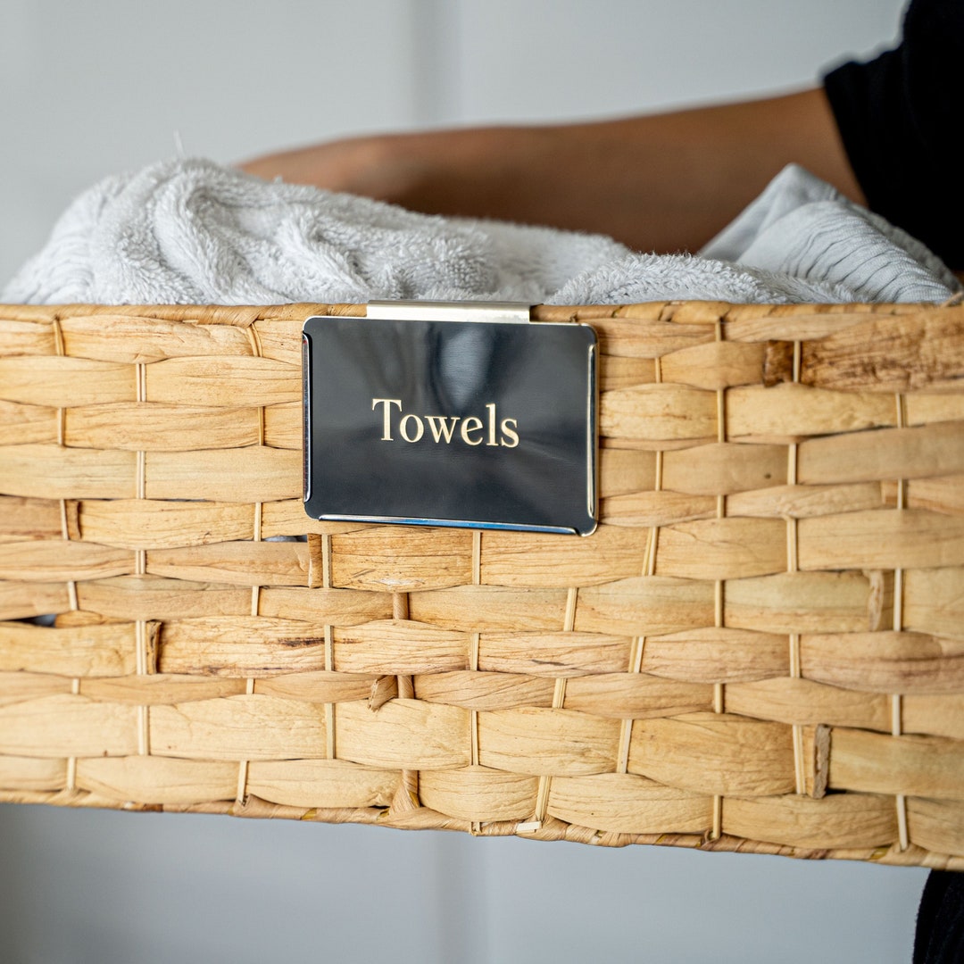 Basket Label Clips or Tags + Pantry Labels for Home Organization ...