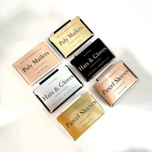 Metal Basket Clips + Labels for Home Organization - Rectangular ...