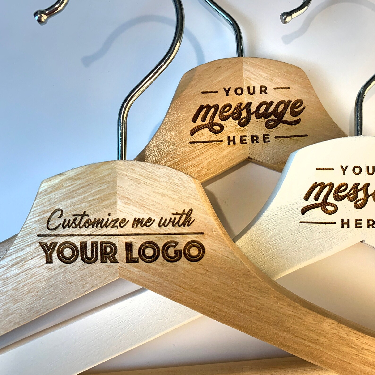 Custom Laser Engraved Wooden Wedding, Bridal Party Hangers, Bride ...