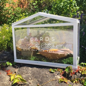 Custom Card Box Vinyl Decal Sticker for Wedding Cards and Gifts Table ...