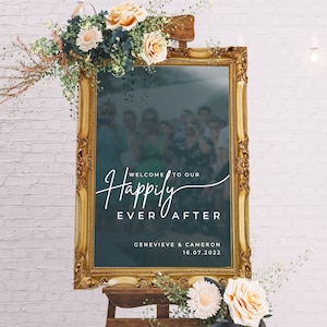 Welcome to Our Happily Ever After Wedding Custom Vinyl Decal Sticker ...