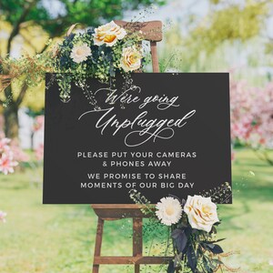 Going Unplugged Ceremony Vinyl Decal Sticker DIY Wedding - Etsy