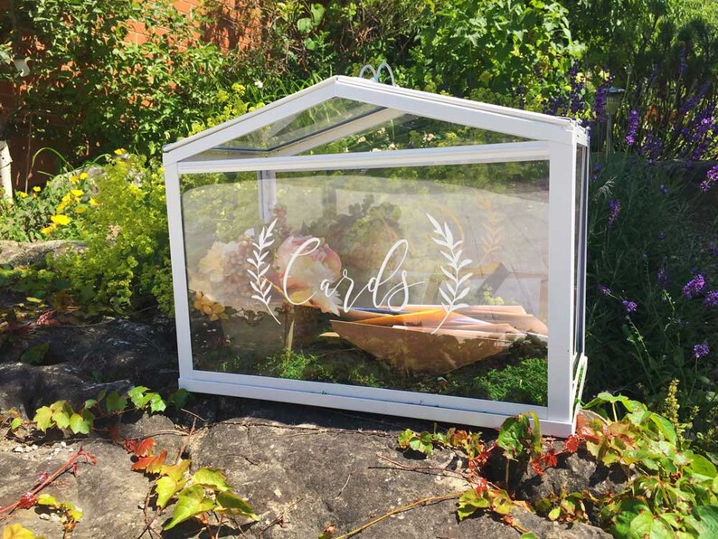 Custom Card Box Vinyl Decal Sticker for Wedding Cards and | Etsy