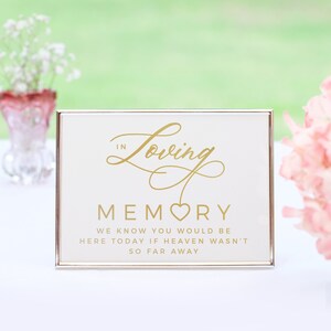 In Loving Memory Vinyl Decal Sticker for DIY Memorial Sign - Etsy