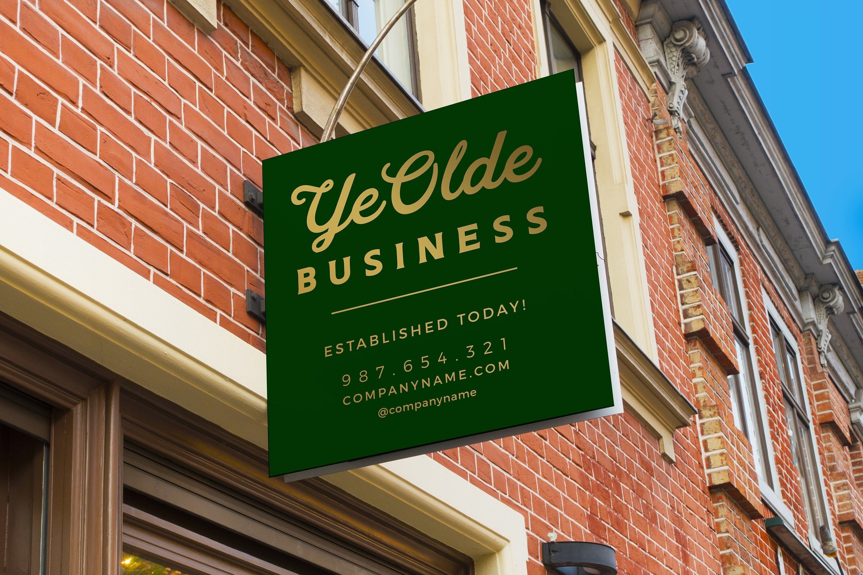 Custom Decal Old Fashioned, Vintage Storefront Window Sticker, Logo ...