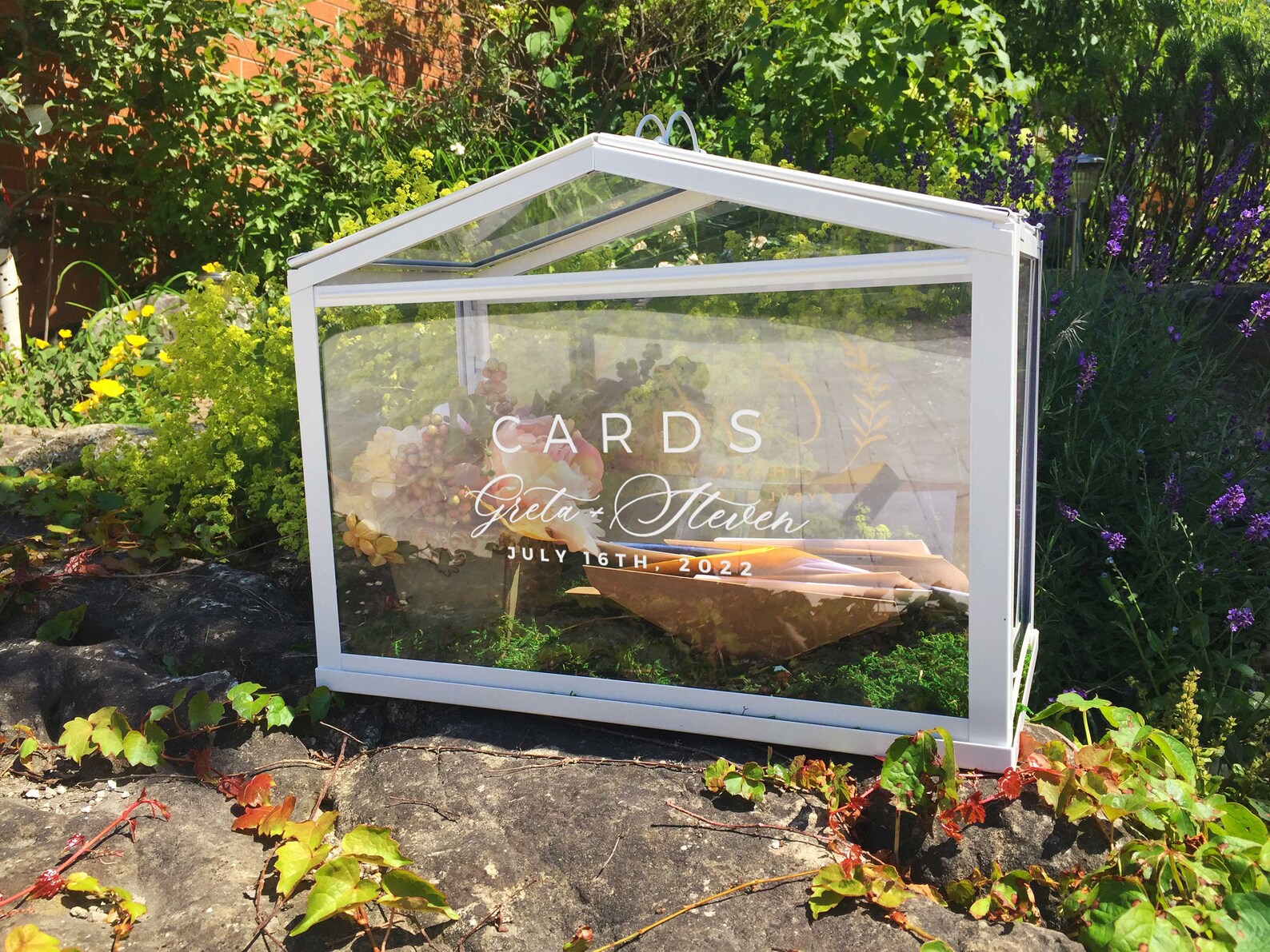 Custom Card Box Vinyl Decal Sticker for Wedding Cards and - Etsy