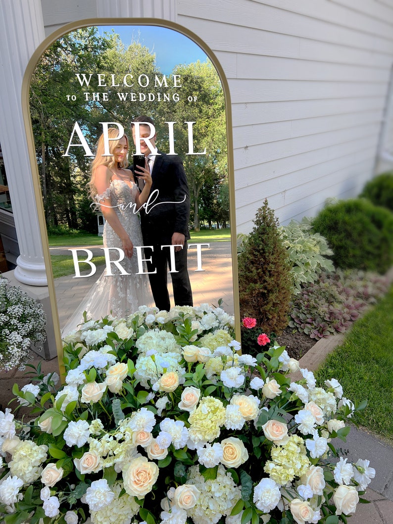 Welcome Wedding Entry Sign Custom Vinyl Decal Sticker for - Etsy