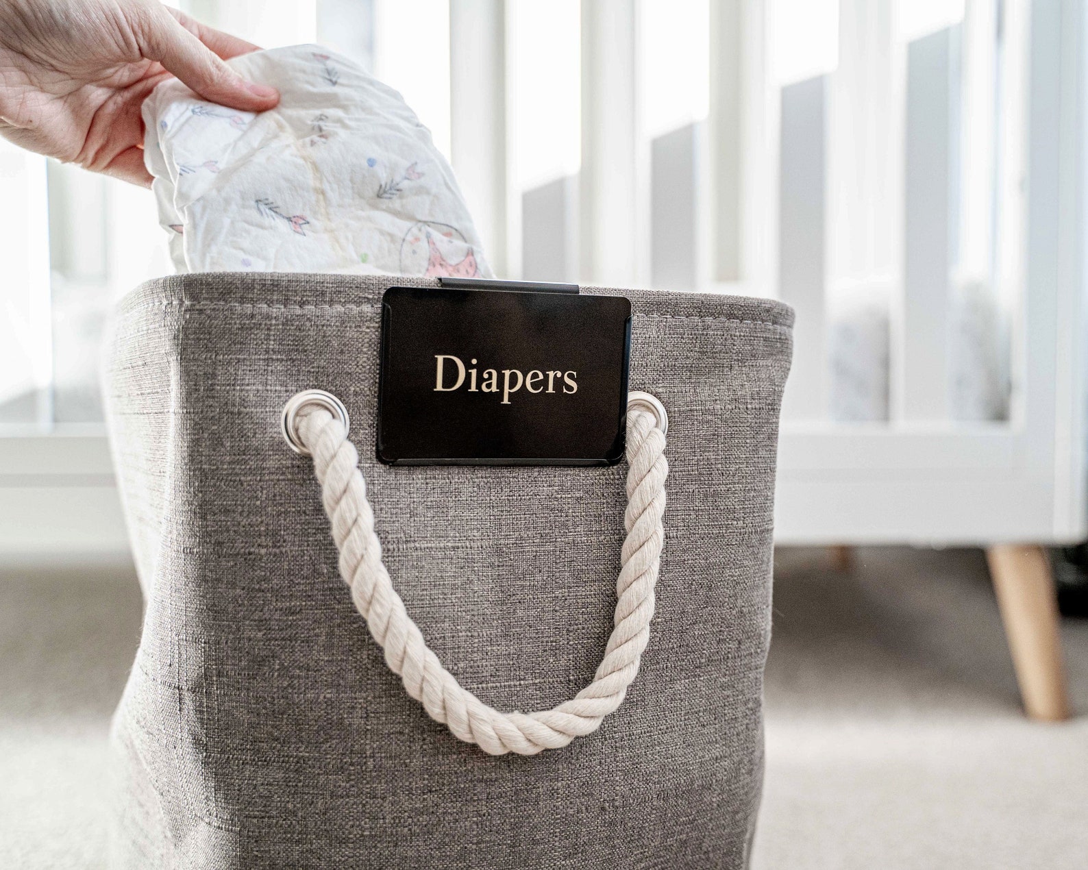 Metal Basket Clips + Labels for Home Organization - Rectangular ...
