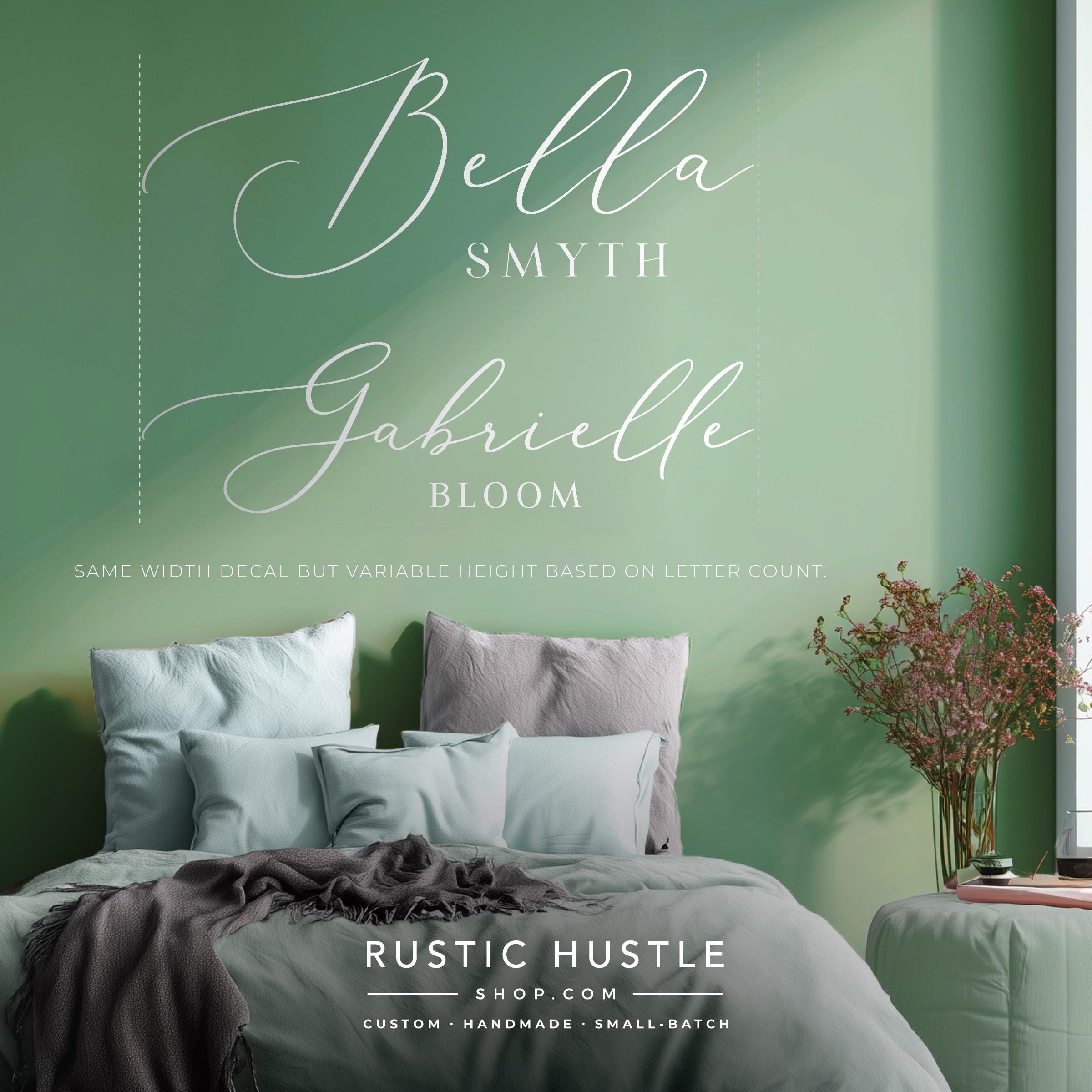 Custom Cursive Name Vinyl Wall Decal: Kids Room Decor - Etsy