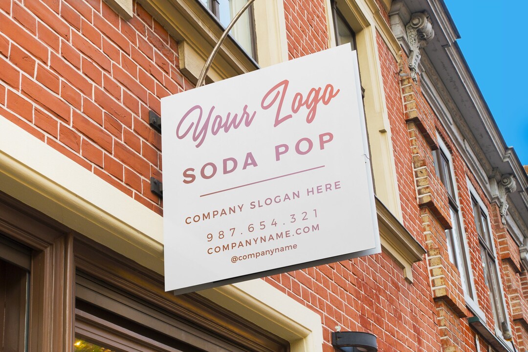 Custom Decal Vintage Store Window Sticker, Your Logo, Brand, Company ...