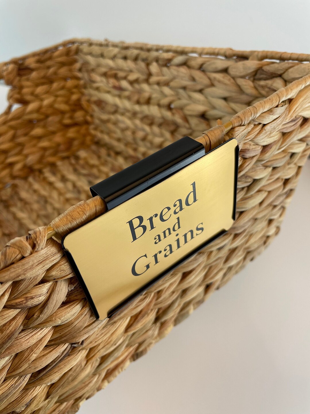 Metal Basket Clips + Labels for Home Organization - Rectangular ...