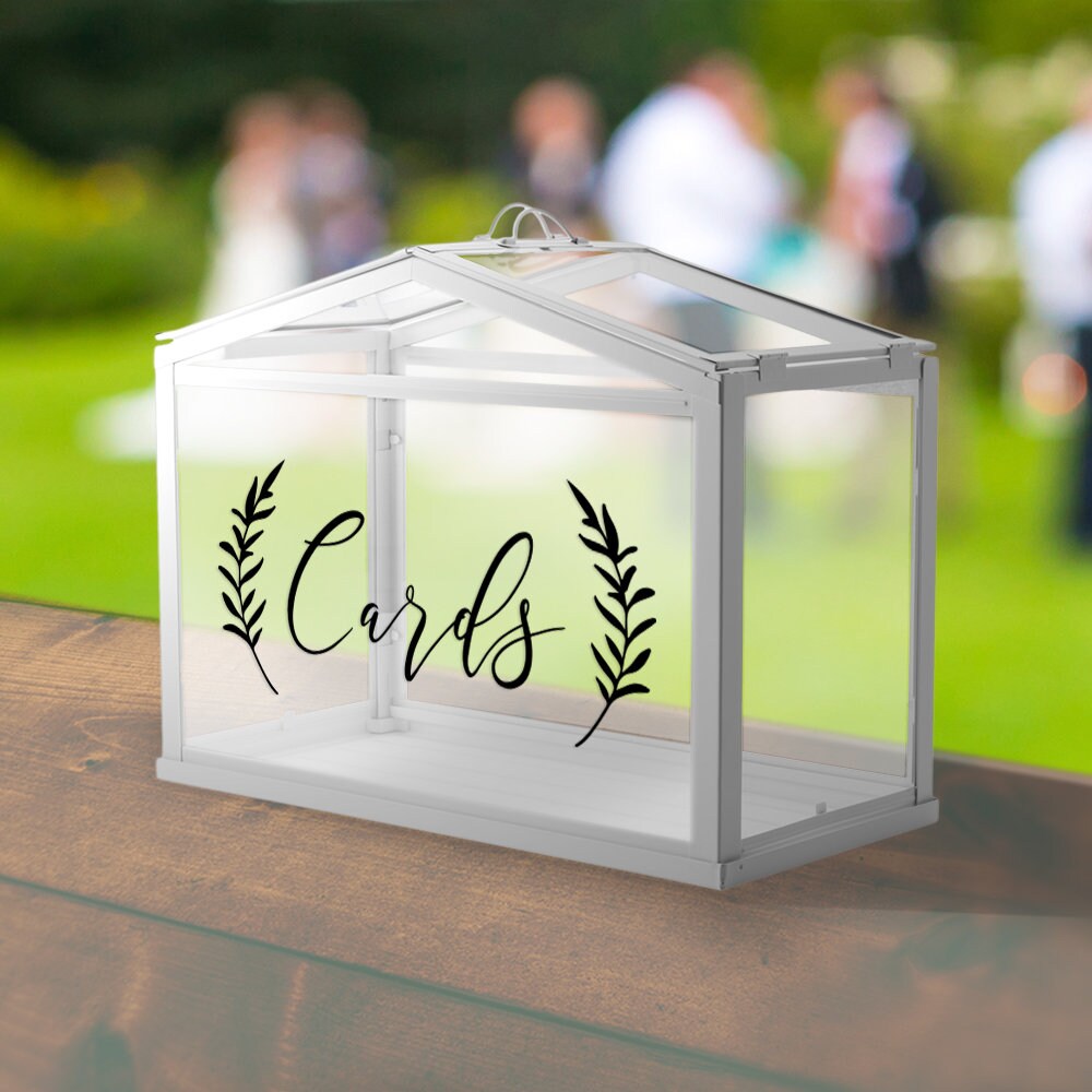 Custom Card Box Vinyl Decal Sticker for Wedding Cards and | Etsy