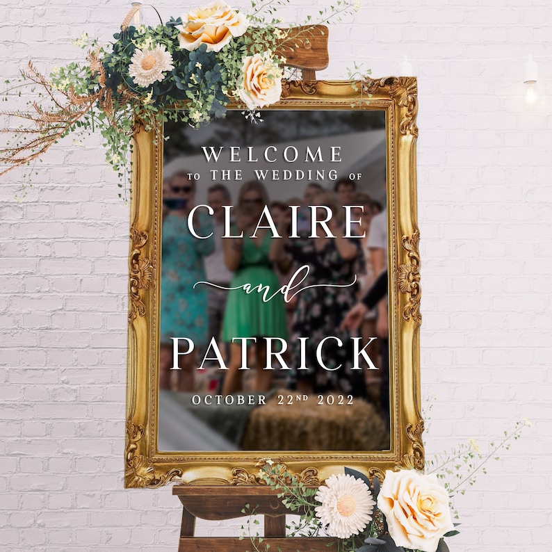 Welcome to Our Wedding Entry Sign Custom Vinyl Decal Sticker - Etsy