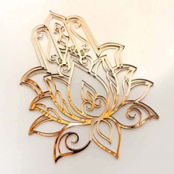 Hamsa Hand Sacred Geometry Hanging Wall Mount Decor Esoteric - Etsy