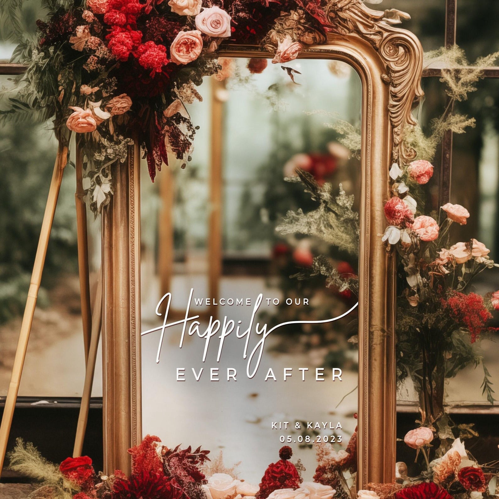 Welcome to Our Happily Ever After Wedding Custom Vinyl Decal Sticker ...