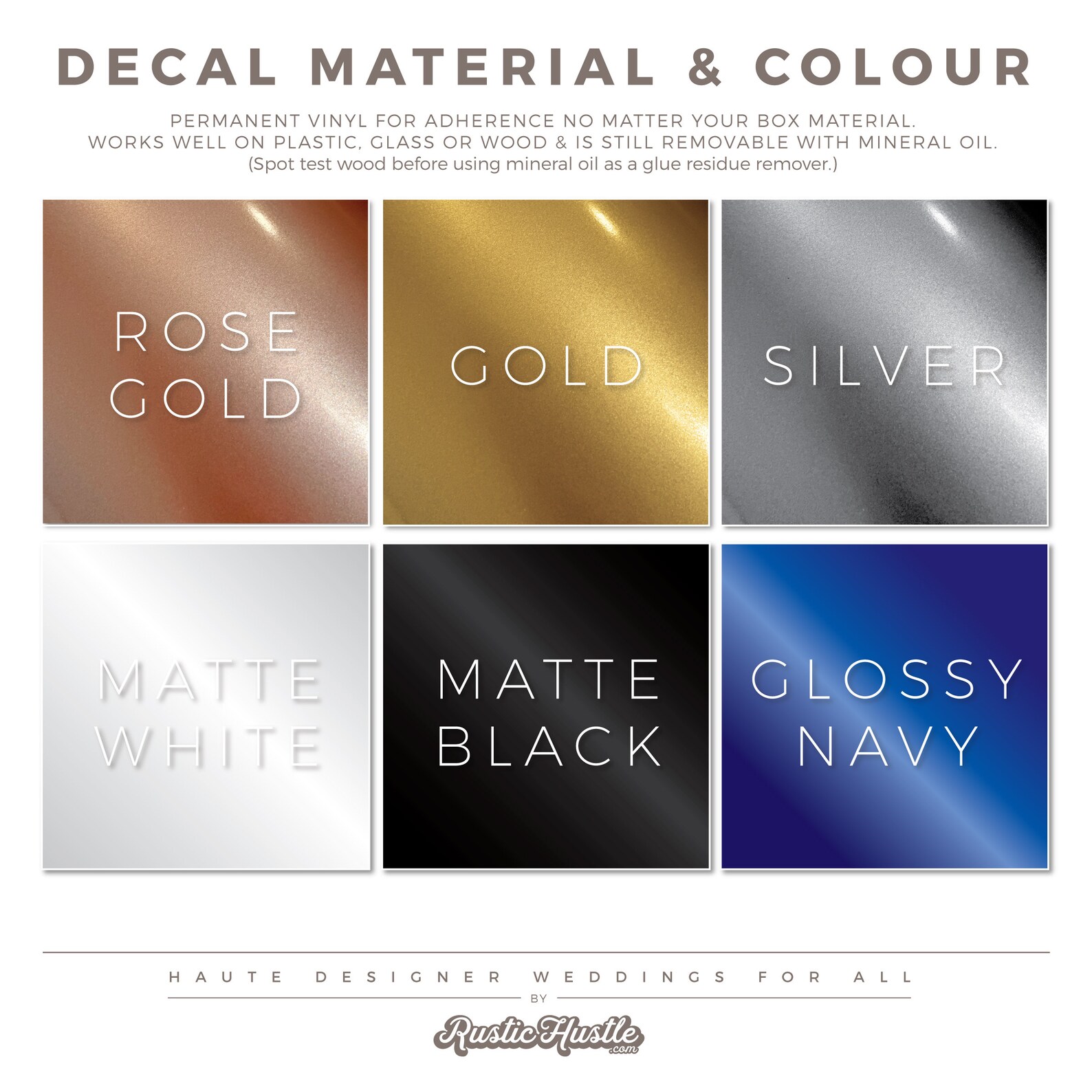 Custom Card Box Vinyl Decal Sticker for Wedding Cards and - Etsy