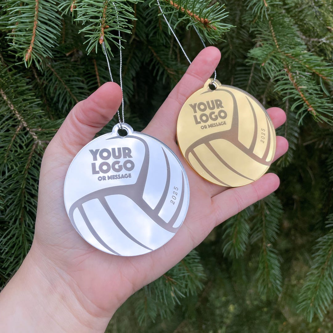 Custom Volleyball Team Christmas Tree Ornaments, Bulk Wholesale Logo ...