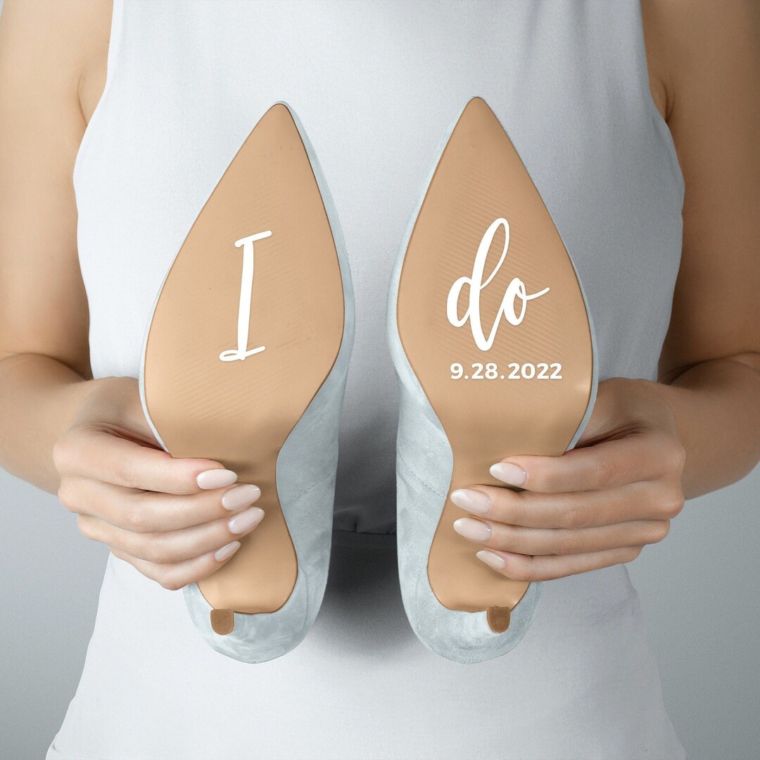 I Do Me Too Wedding Shoe Sole Vinyl Decal Sticker for Bride and Groom ...