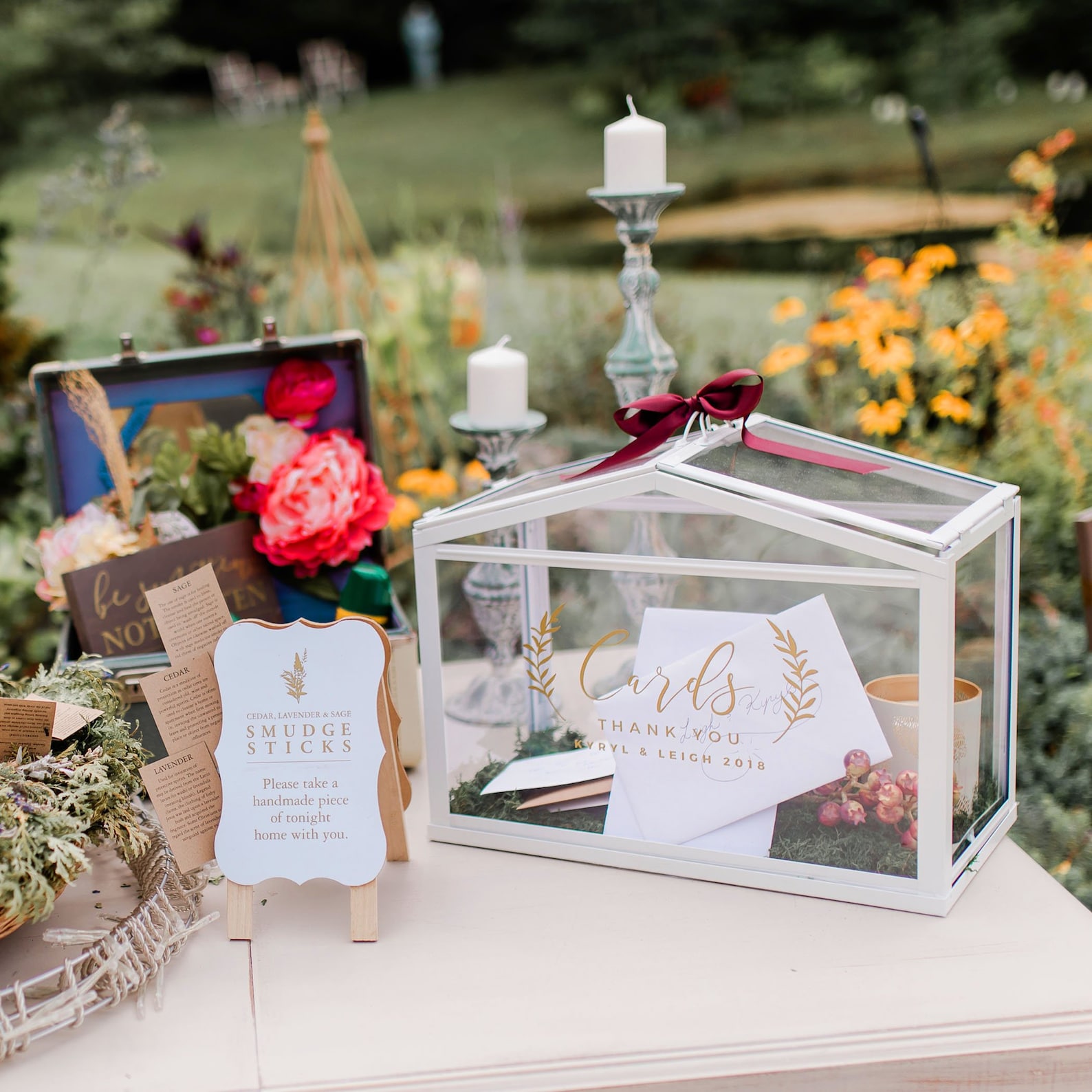 Custom Card Box Vinyl Decal Sticker for Wedding Cards Sign | Etsy