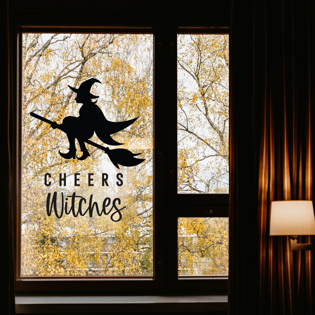 Witch Themed Halloween Vinyl Decal Sticker - Cheers Witches Removable ...