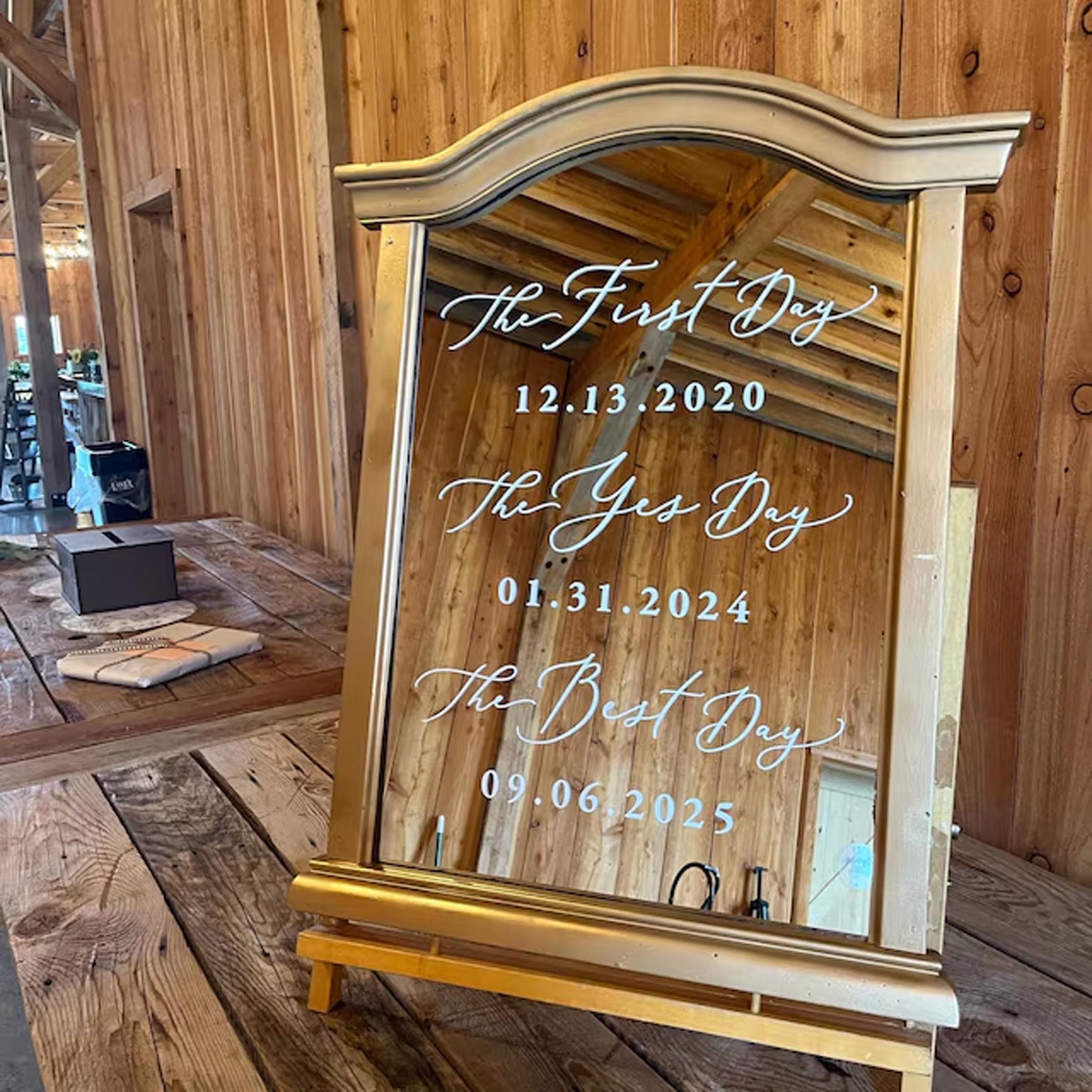 First Day Yes Day Best Day Welcome to Our Wedding Decor Entry Sign ...