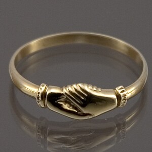 Traditional Fede Ring Made to Your Size in 9ct Gold - Etsy