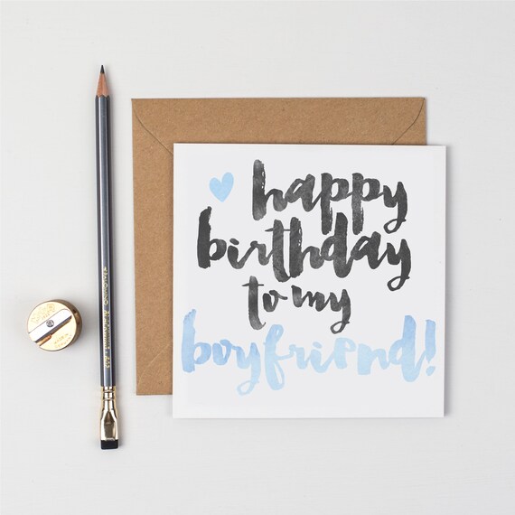 Birthday Card For My Boyfriend Happy Birthday Flowers