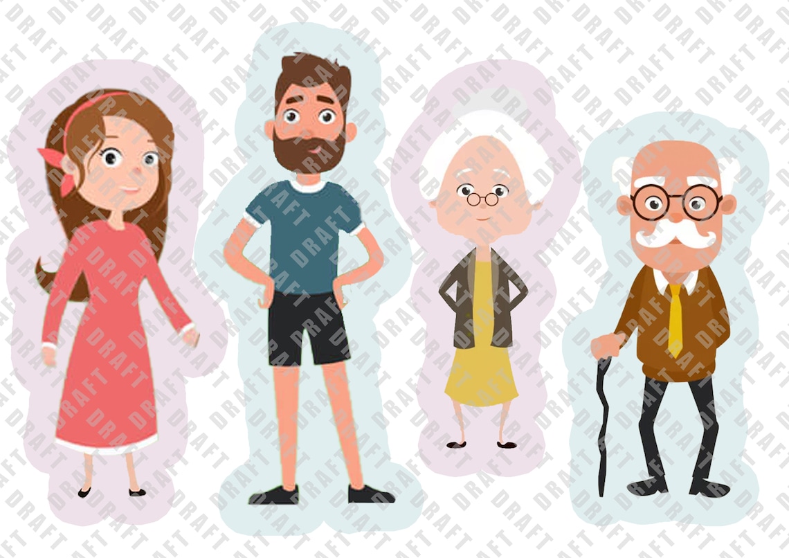 12 Palfish Family Members Cut-outs Inc. Paul, Shelly, Phil, Mother ...