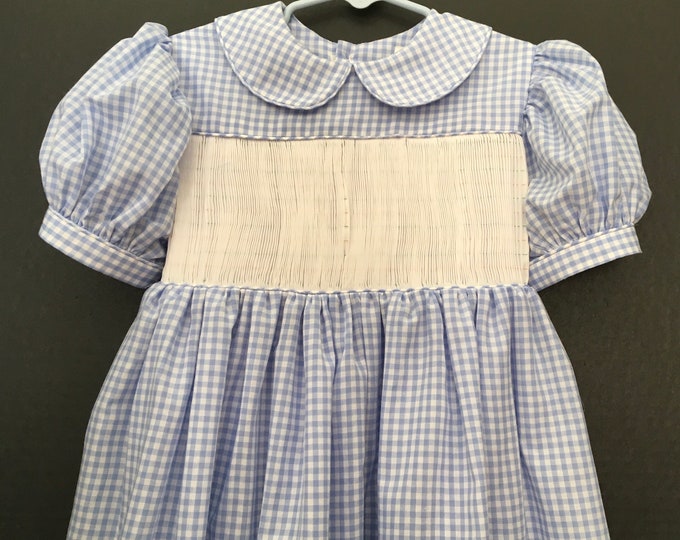Monogram Baby Girl Dress Gingham A Line Monogram Baby Infant Toddler ...