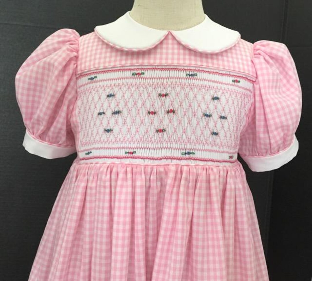 Pretty in Pink! Smocked Yoke Dress for Easter, Spring, Summer Size 4 ...