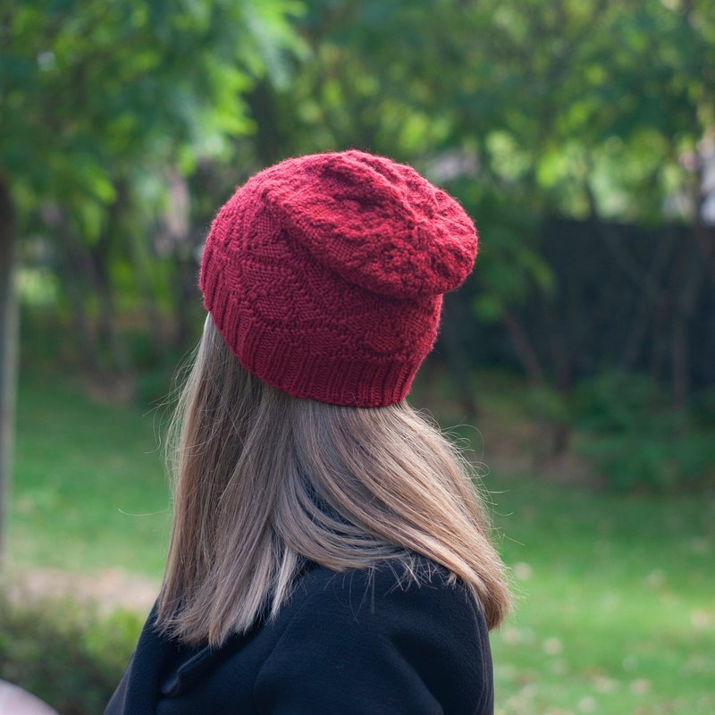 Red Knit Hat - Etsy