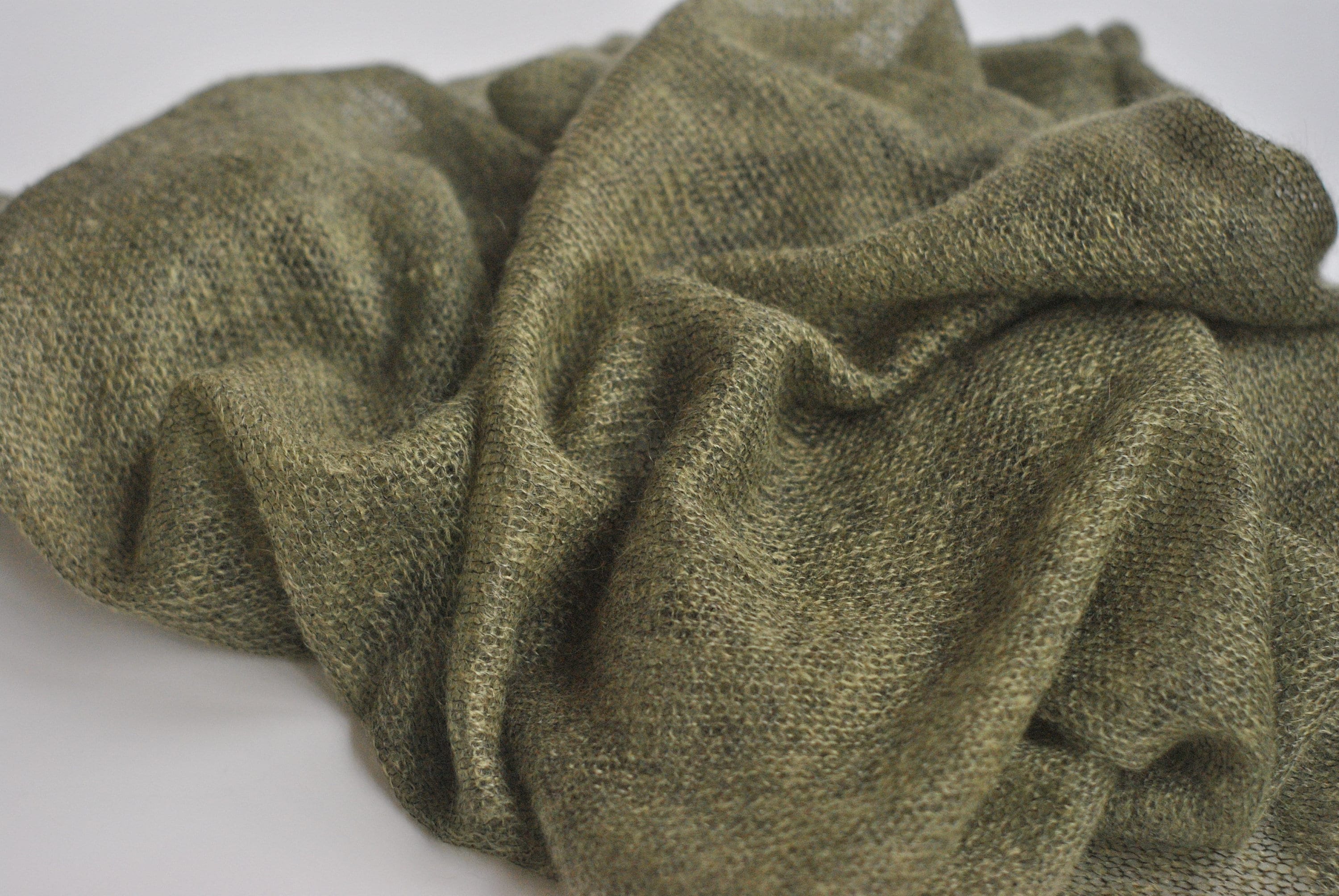 Khaki Mohair Scarf Knitted Wrap Women's Scarf - Etsy UK