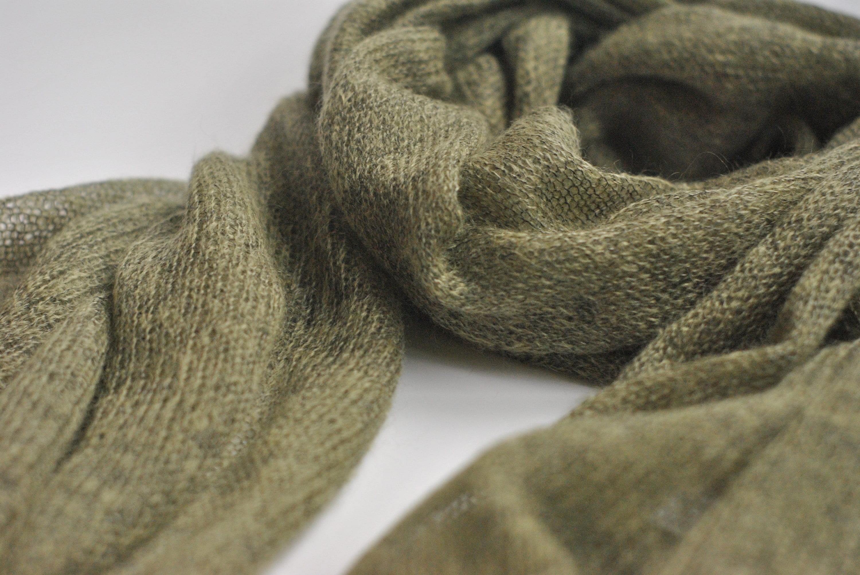 Khaki Mohair Scarf Knitted Wrap Women's Scarf - Etsy UK