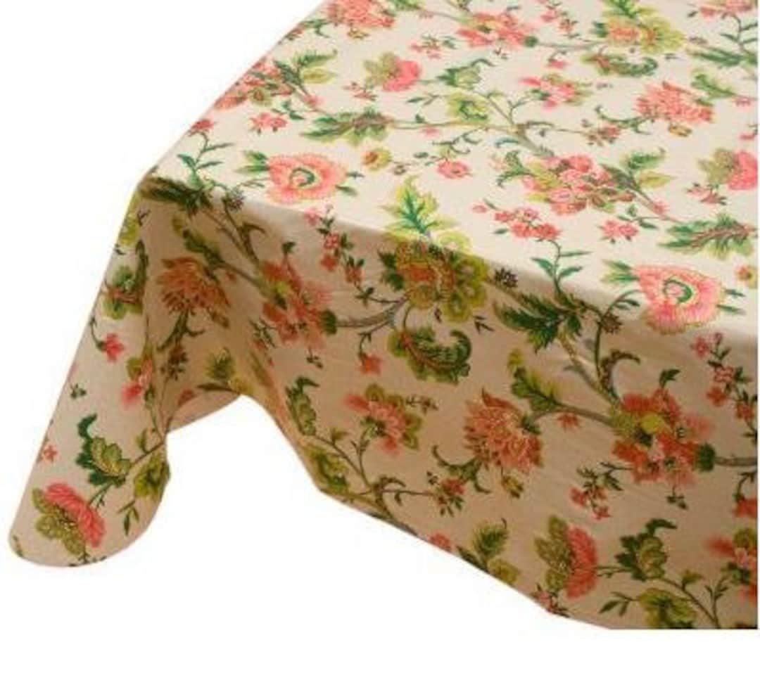 Peva Tablecloth With Flannel Back Claremont Spring - Etsy