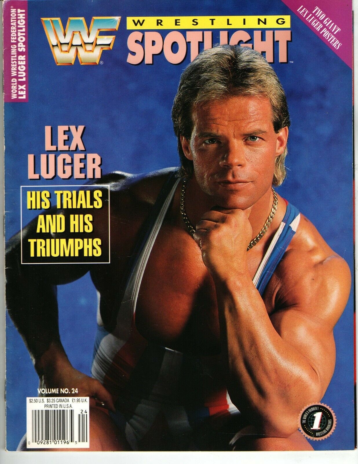 WWF Wrestling Spotlight Magazine Vol.24 1994 Lex Luger - Etsy