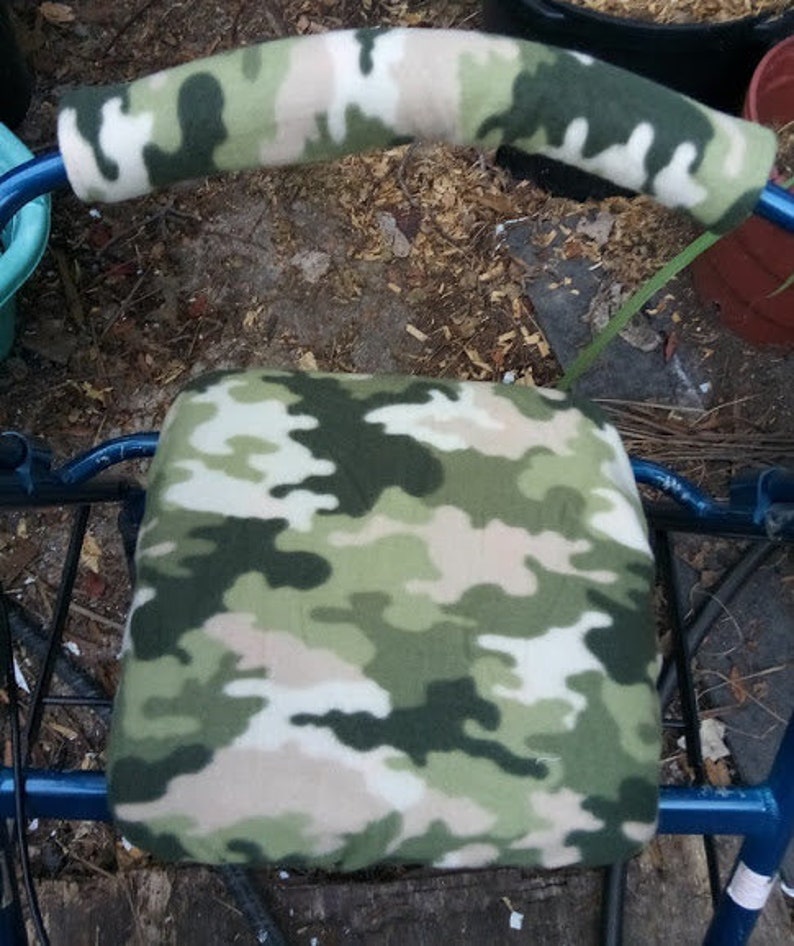 Fleece Rollator Walker Seat Cover or Bar Cover or (seat Cover and Bar ...