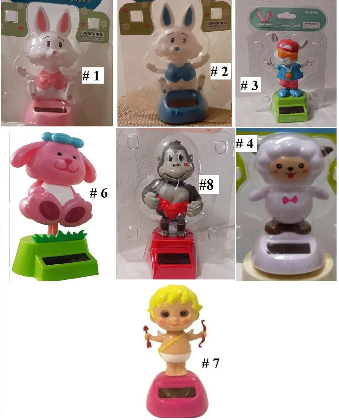 Solar Powered Dancing Toys Easter & Valentine - Etsy