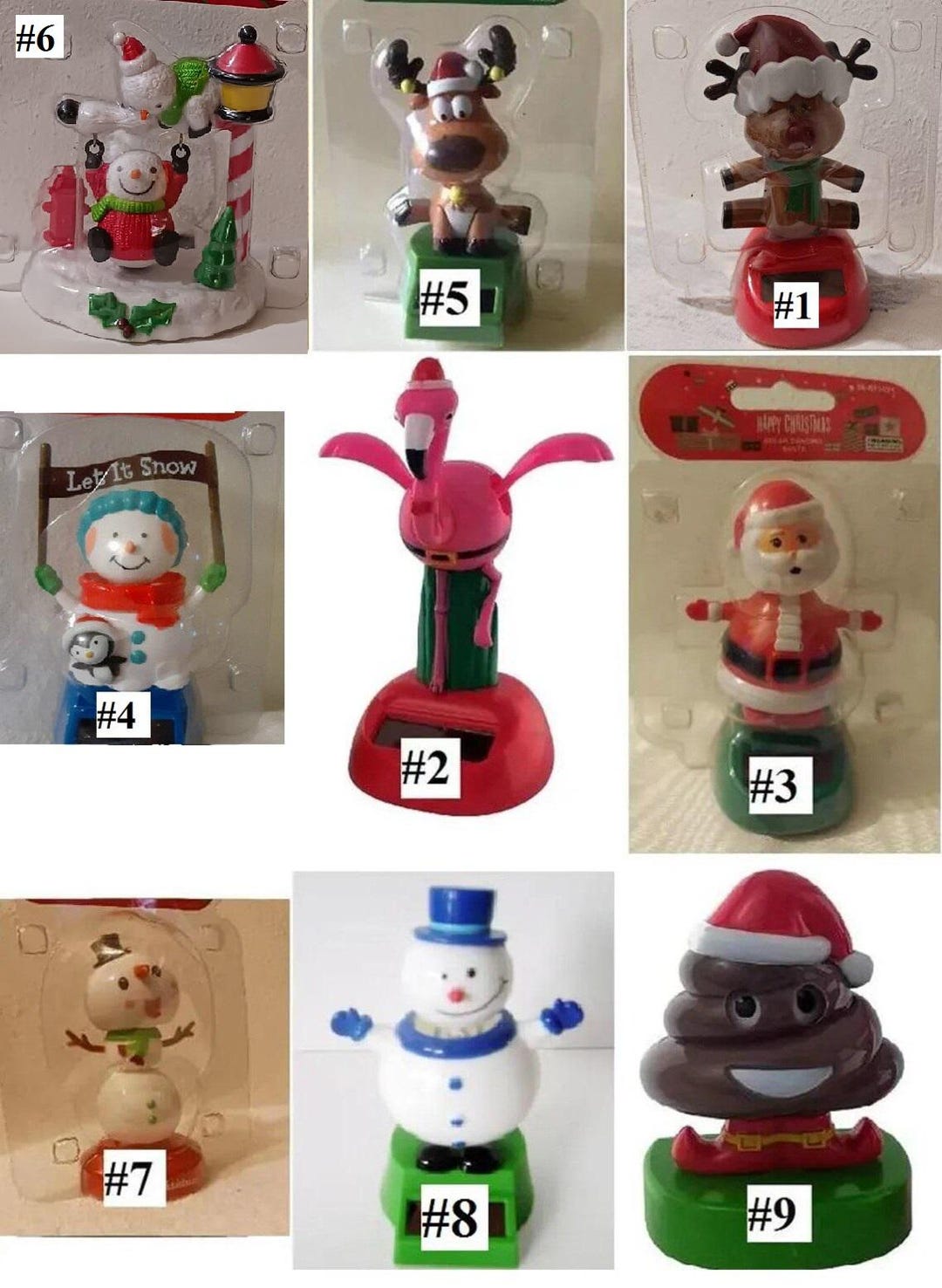 Solar Powered Dancing Toys Holiday Christmas - Etsy