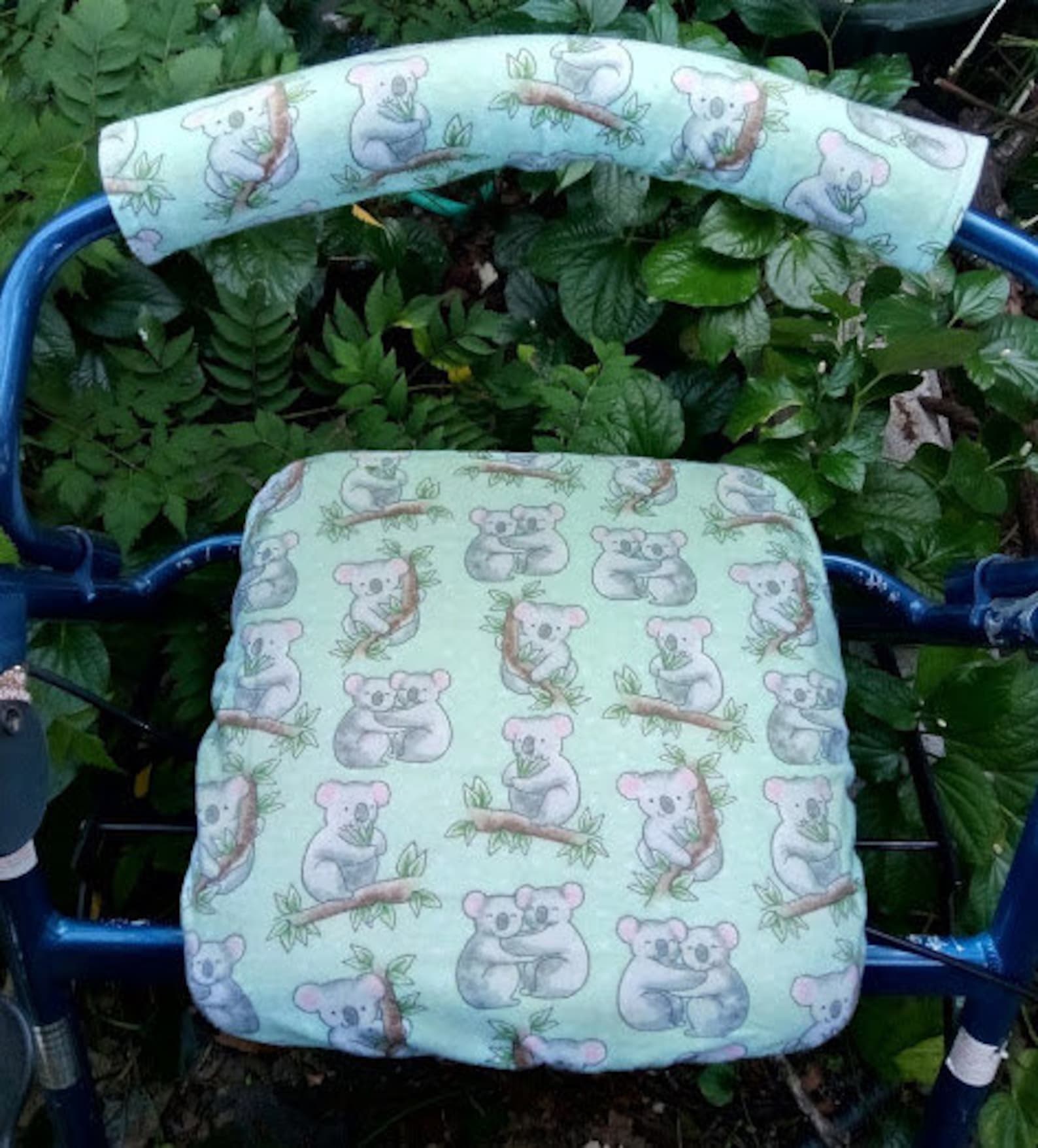 Flannel Rollator Walker Seat Cover Bar Cover Paws Hearts - Etsy