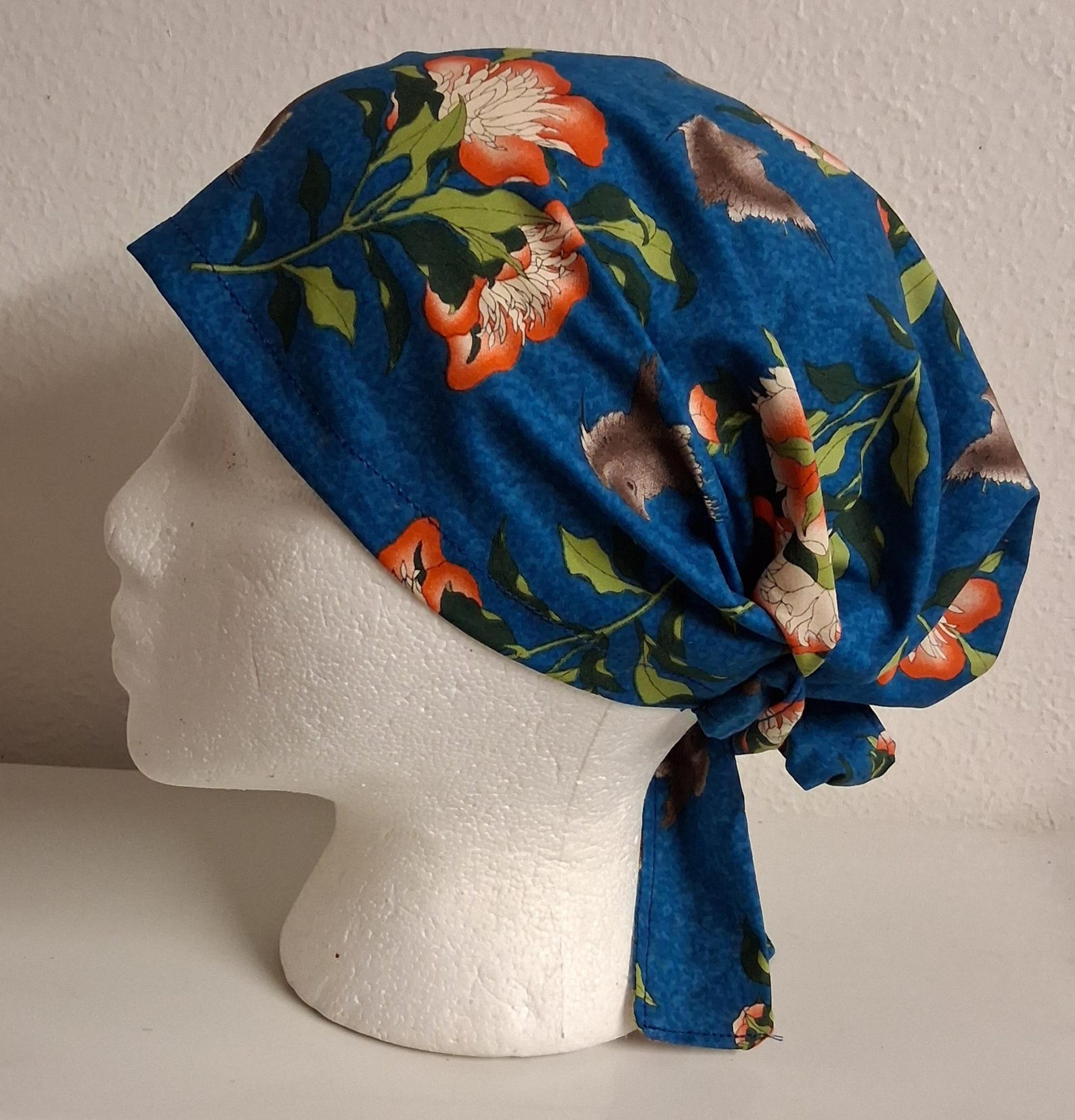 Slip-on Hat Cap Headscarf Head Cover Hair Wrap Scrub Chemo Cancer Biker ...