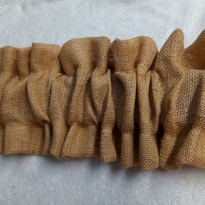 Ruffle Sleeve Window Valance Burlap Color Tan - Etsy