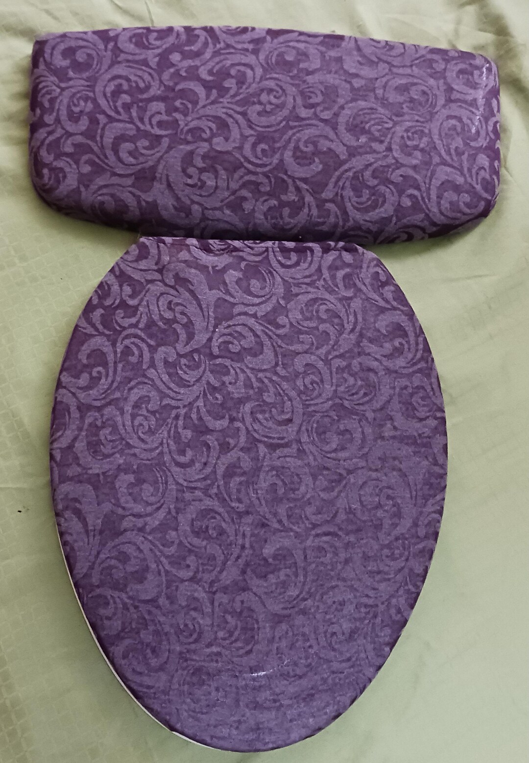 Jersey/knit Fabric Cover Toilet Seat Lid and Toilet Tank #2937 - Etsy