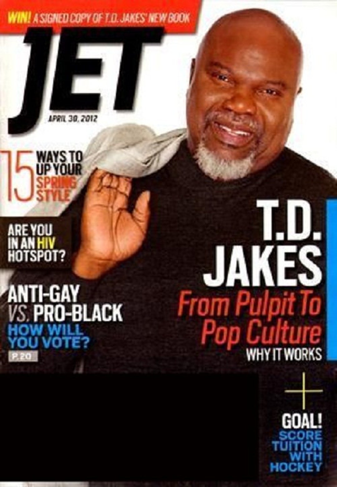 Jet Magazine 2012 April 20 T.D. Jakes From Pulpit to Pop Culture - Etsy