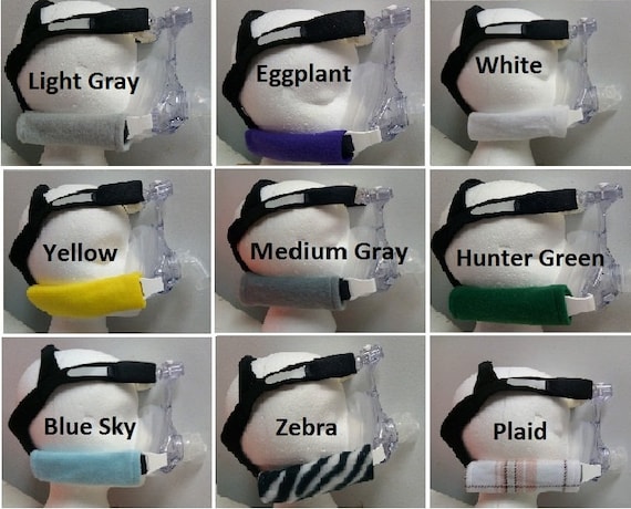 Fleece CPAP Mask Straps Cover White Yellow Pink Gray Blue | Etsy