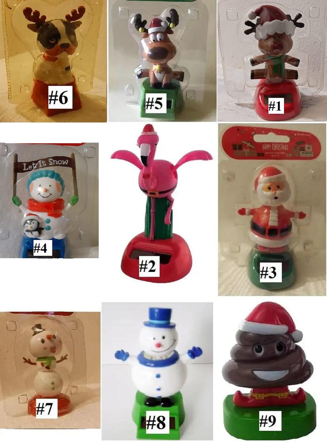 Solar Powered Dancing Toys Holiday Christmas - Etsy