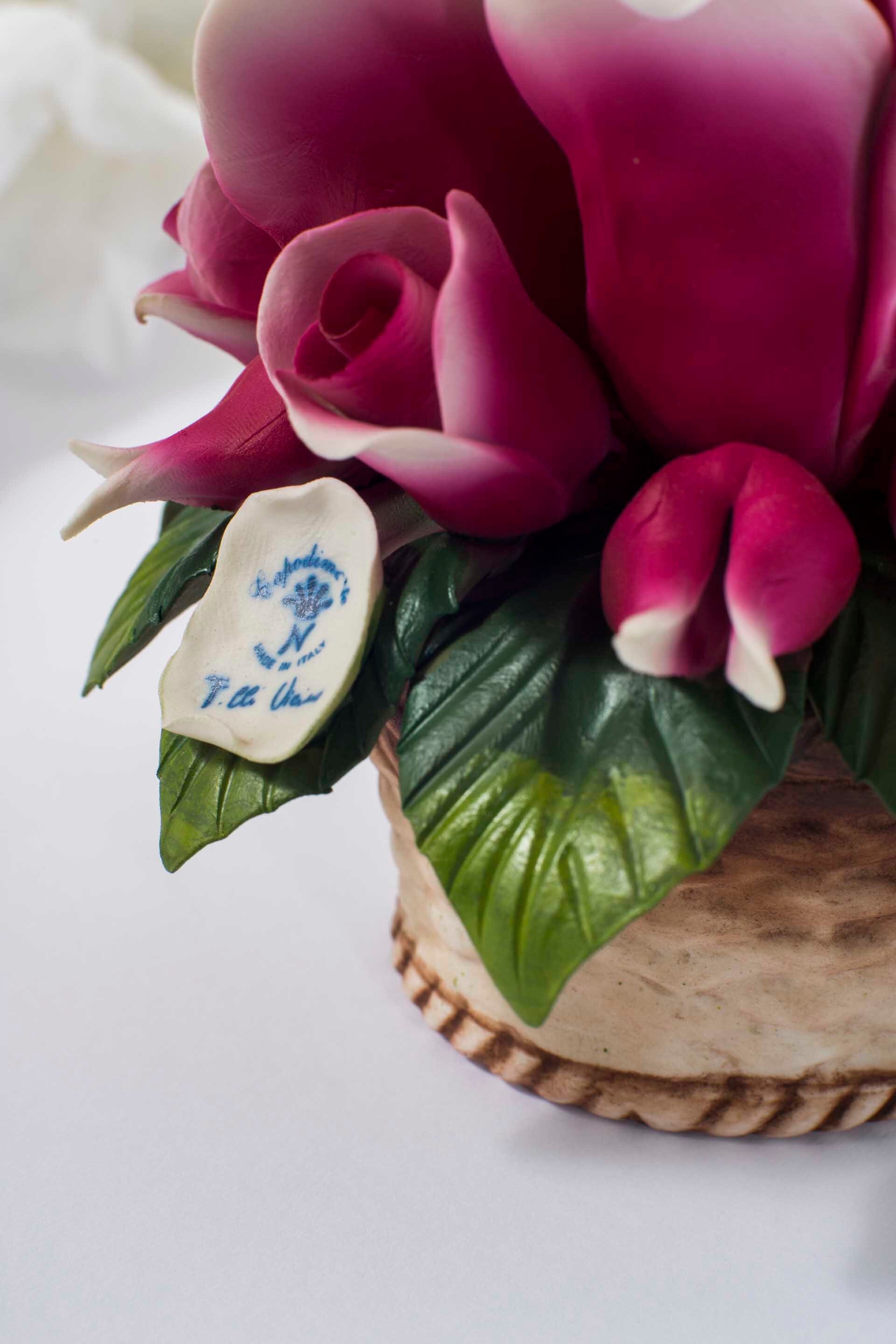 Roses Capodimonte Porcelain Centerpiece Made by Hand in Our | Etsy India