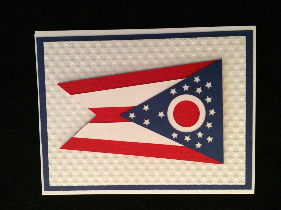 Ohio Pennant Flag Greeting Card - Etsy