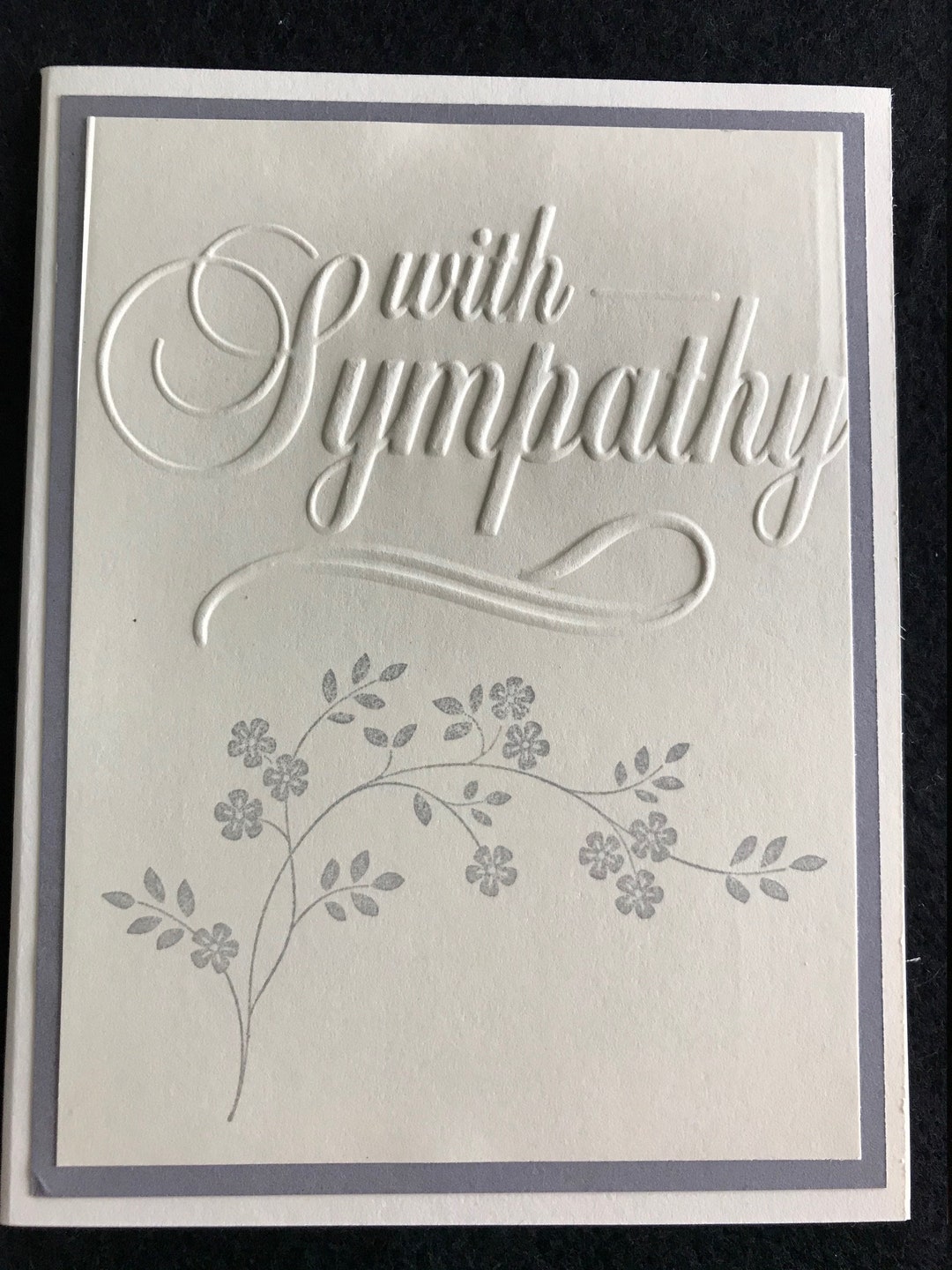 Handmade Sympathy Card Blank - Etsy