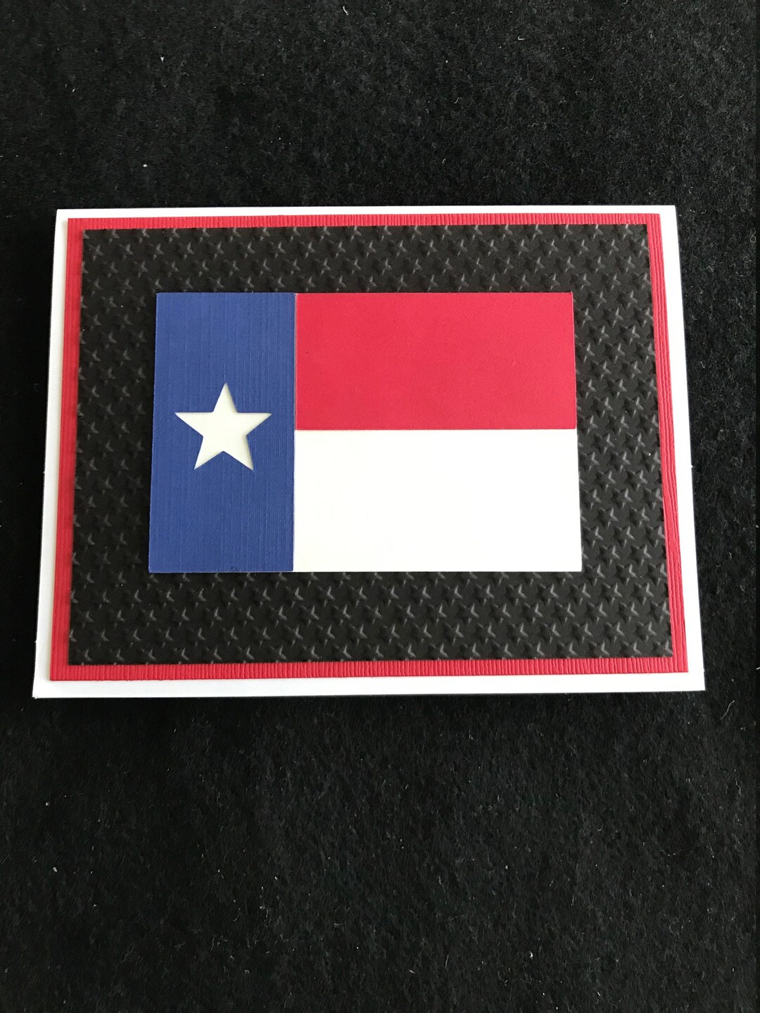 Handmade Blank Card Texas Flag - Etsy